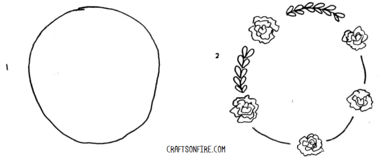 How To Draw Wreaths: 4 Simple Ways To Draw Wreaths - Craftsonfire