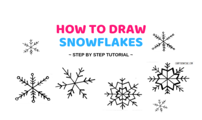 How To Draw A Snowflake In 3 Steps - Easy Drawing Tutorial - Craftsonfire