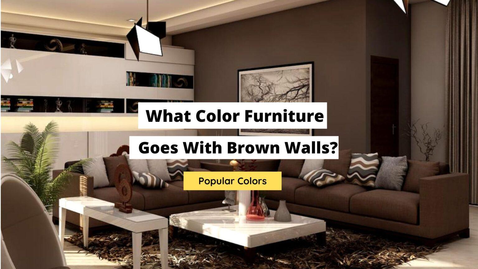 What Color Furniture Goes With Brown Walls? (10 Ideas) - Craftsonfire