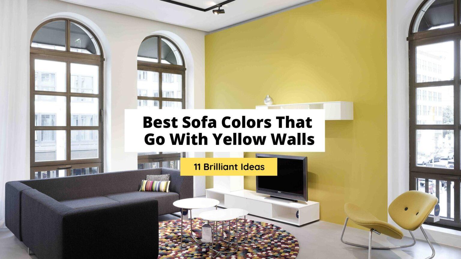 11 Best Sofa Colors That Go With Yellow Walls - Craftsonfire
