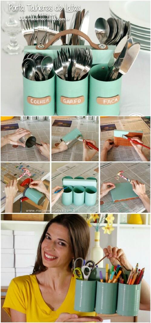 10 Awesome DIY Crafts Using Tin Cans - Craftsonfire