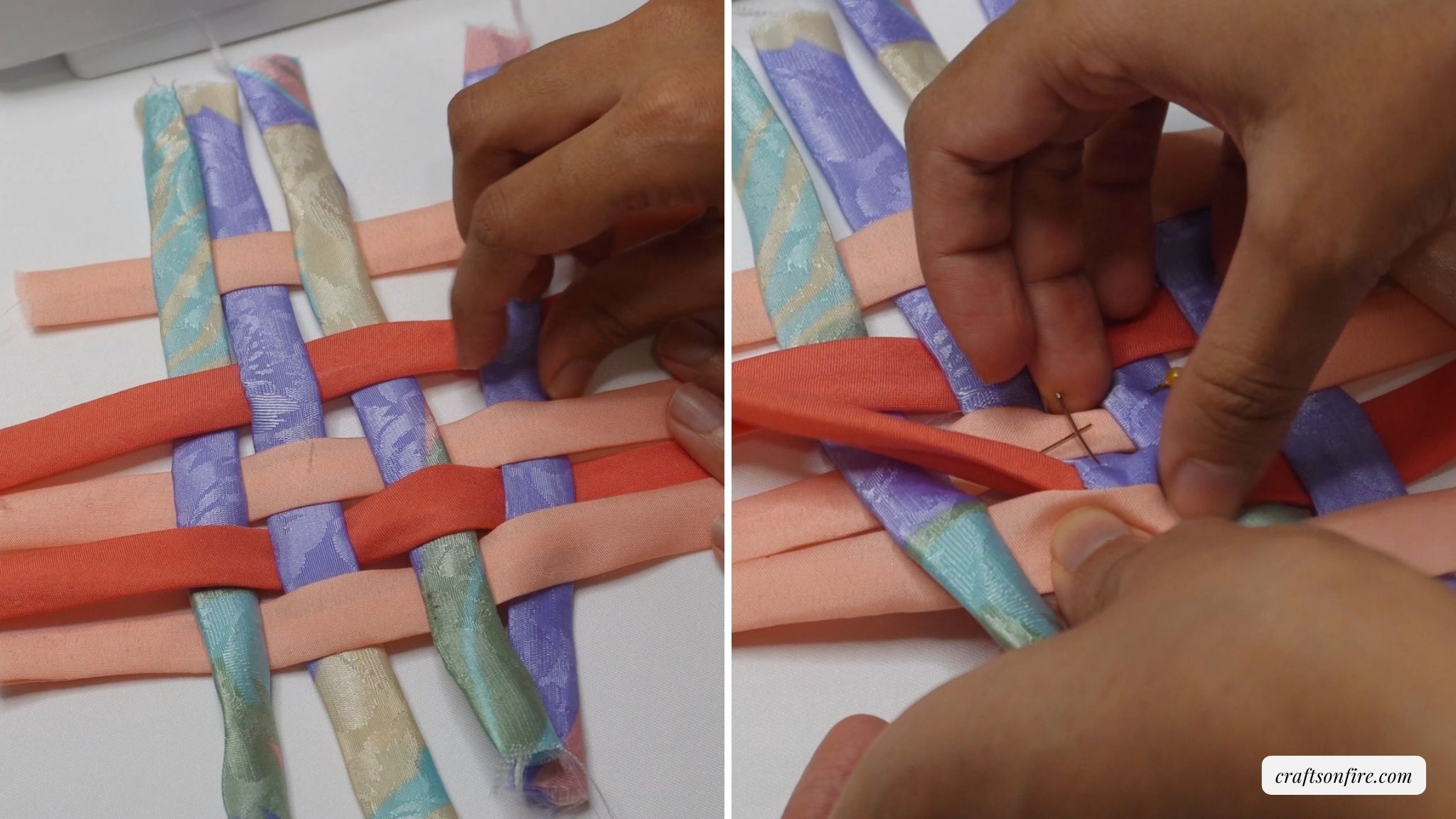 Woven Fabric Coaster (Sewing Tutorial) - Craftsonfire
