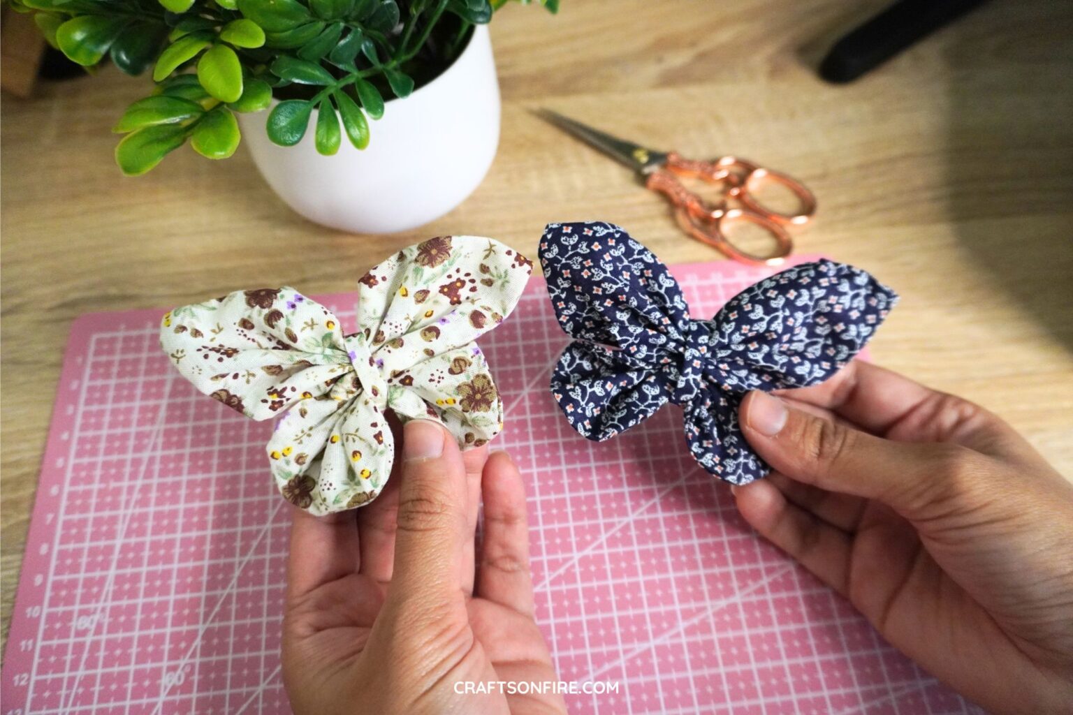 How To Sew A Fabric Butterfly - Craftsonfire