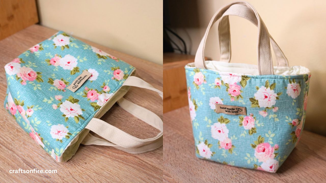 How To Sew A Small Tote Bag For Beginners - Craftsonfire