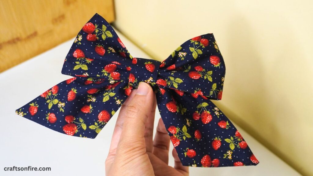 DIY Fabric Bow (Beginner Sewing Tutorial) - Craftsonfire