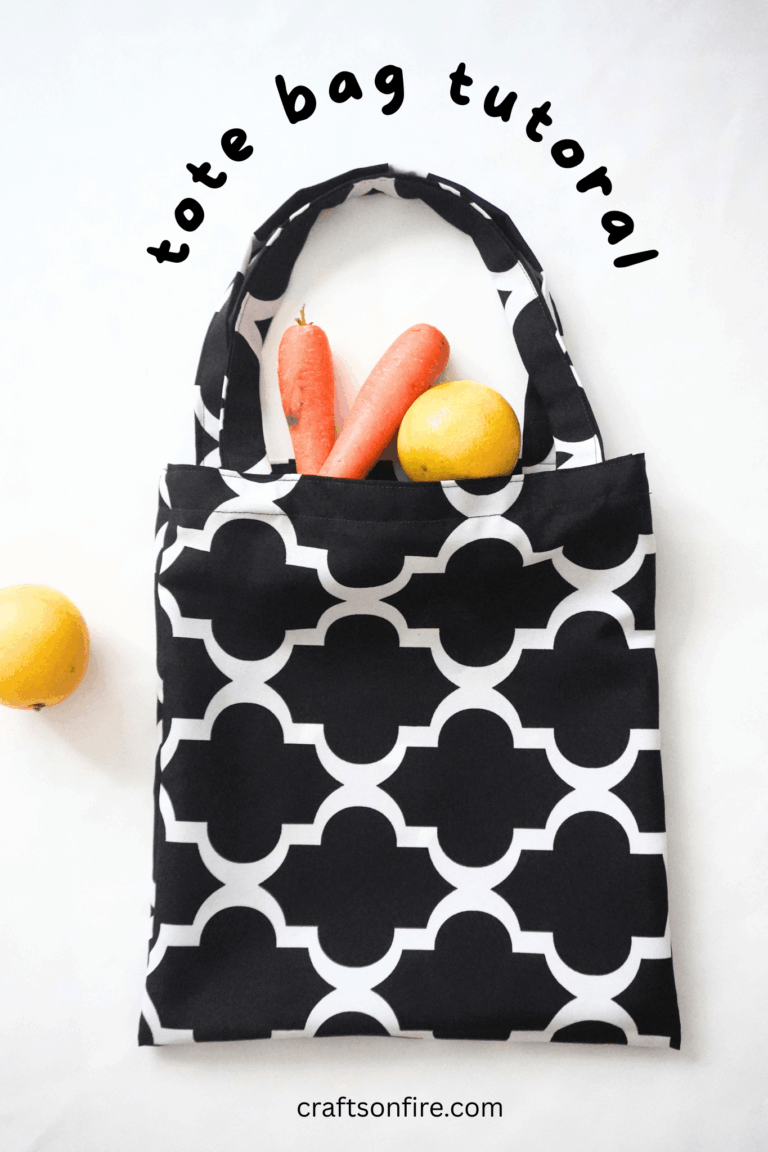 DIY Unlined Tote Bag Tutorial: Simple and Beginner-Friendly - Craftsonfire