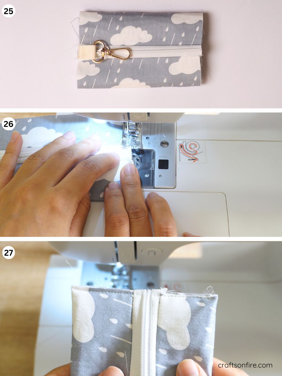 How To Sew A Keyring Pouch - Craftsonfire